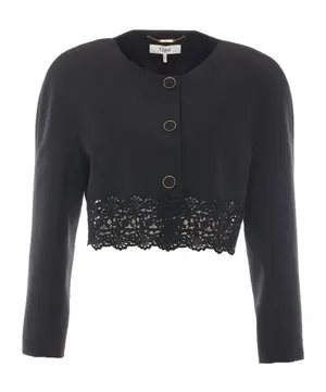 Chloé Long-sleeved Casual Jacket - Black