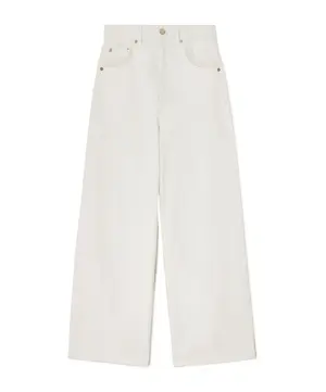 GANNI Lari Wide-leg Jeans - White