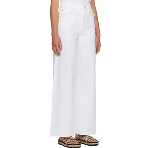 GANNI Lari Wide-leg Jeans - White