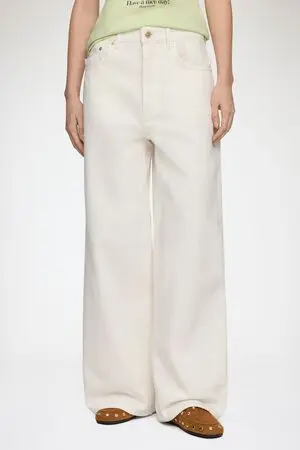 GANNI Lari Wide-leg Jeans - White