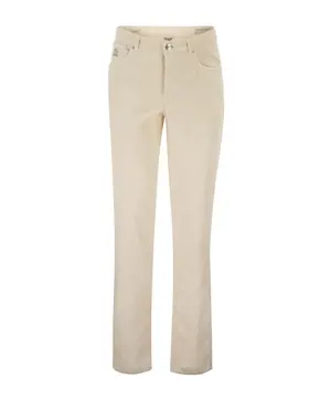 Brunello Cucinelli Belt Loop Casual Pants - Nude