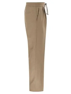 Brunello Cucinelli Pleated Drawstring Trousers
