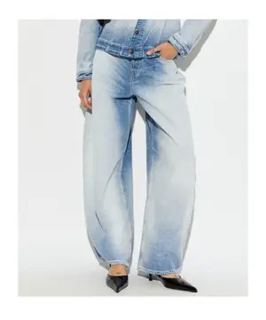 DIESEL® Belt Loop Wide Leg Jeans