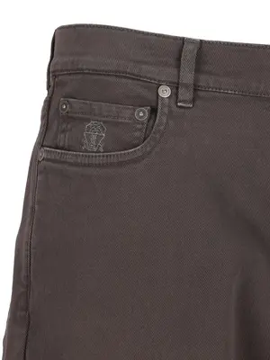 Brunello Cucinelli Regular-fit Five-pocket Pants - Dark Brown