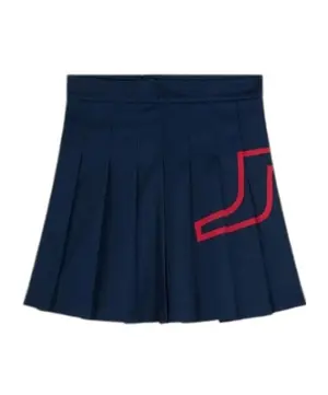 J. Lindeberg Pleated Midi Skirt With Graphic Detail