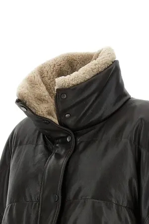 Brunello Cucinelli Quilted Leather Jacket