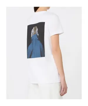Max Mara Graphic Print T-shirt - White