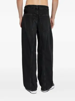 DIESEL® 1997 D-denim-m-uc Wide-leg Jeans - Black