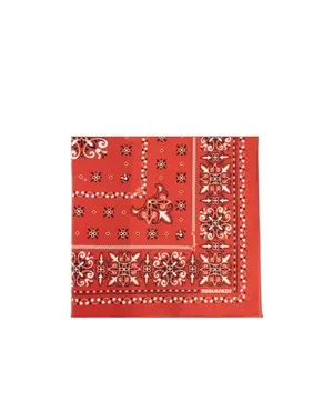 Dsquared2 Patterned Scarf - Red