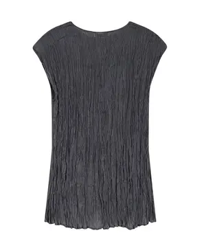 ALYSI Textured Sleeveless T-shirt