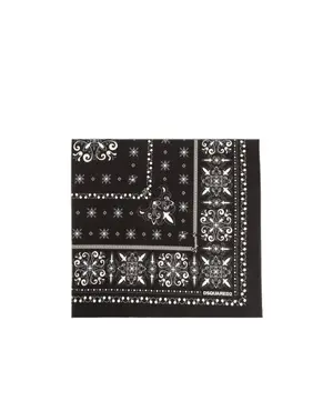 Dsquared2 Patterned Scarf - Black