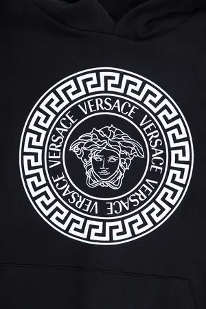 Versace Medusa Print Cotton Hoodie