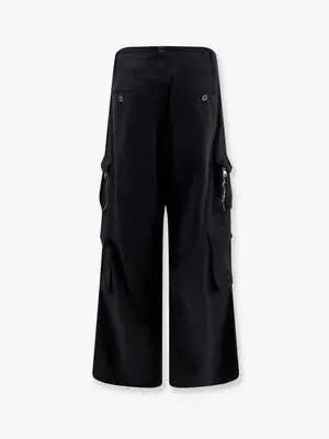 Dolce & Gabbana Faille Wide Leg Cargo Trousers