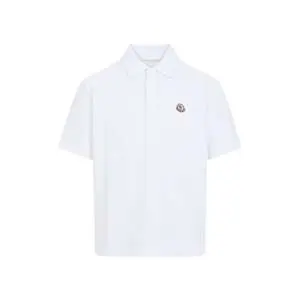 Moncler Short Sleeves Polo - White