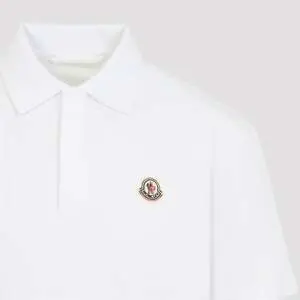 Moncler Short Sleeves Polo - White