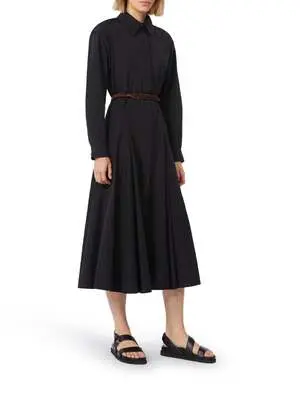 Max Mara Cotton Shirt Dress - Black