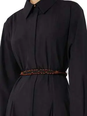 Max Mara Cotton Shirt Dress - Black