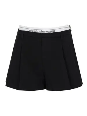 Alexander Wang Logo Waistband Shorts