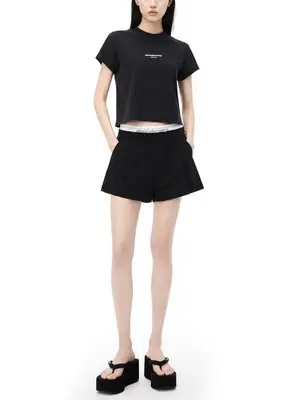 Alexander Wang Logo Waistband Shorts