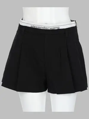 Alexander Wang Logo Waistband Shorts