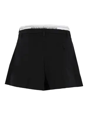 Alexander Wang Logo Waistband Shorts