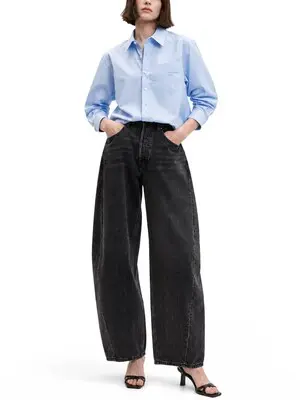 Alexander Wang Cropped Logo Shirt