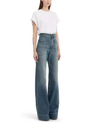Victoria Beckham Alina Jeans - Blue