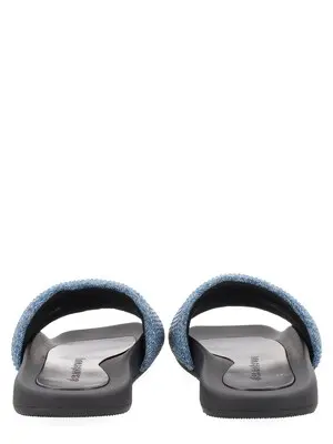 Alexander Wang Sandalo" Slide Sandals In Denim
