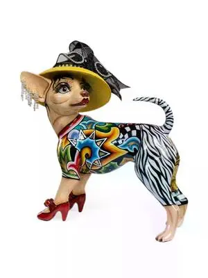 TOMS DRAG Chihuahua Standing Frida Figurine - Neutrals