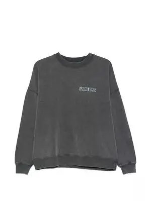 ANINE BING Miles Logo-print Cotton Sweatshirt