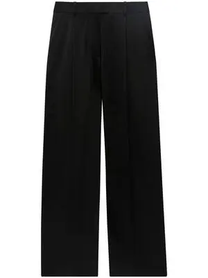 Another Tomorrow Relaxed Wide Leg Merino Wool Pants