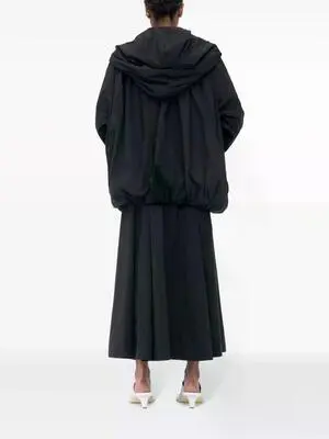 Another Tomorrow Water-repellent Hooded Cocoon Jacket