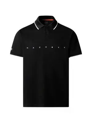 HACKETT LONDON Logo-print Contrast-trim Polo Shirt