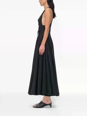 Another Tomorrow Organic Cotton Cut-out Dress