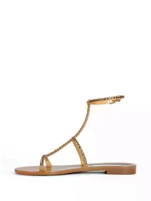 Menghi Crystal-embellished Ankle-strap Sandals