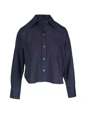 Vince Chest Pocket Cropped Shirt
