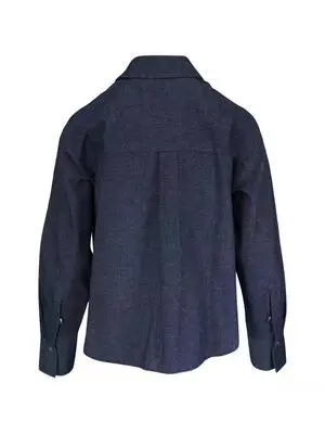 Vince Chest Pocket Cropped Shirt