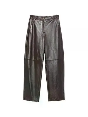 Max Mara Wide-leg Leather Trousers