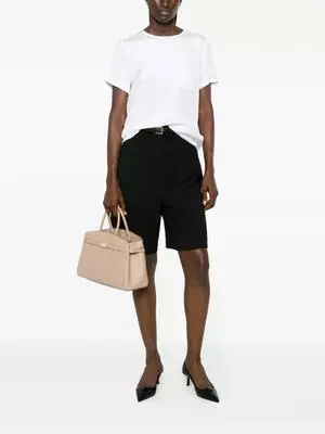 Max Mara Adorno Belted Pleated Shorts