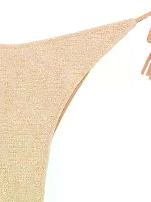 COTAZUR Metallic Effect Triangle Bikini - Gold