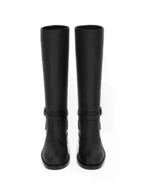 GIANVITO ROSSI Buckle-strap Knee-high Boots