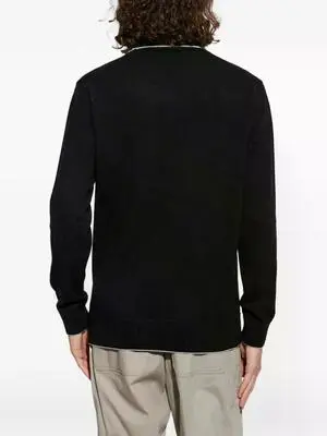 Eleventy Contrast Trim Roll-neck Sweater