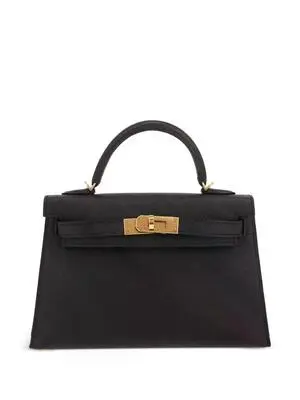 Hermès Kelly 20 Leather Handbag - Black