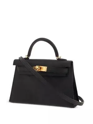 Hermès Kelly 20 Leather Handbag - Black