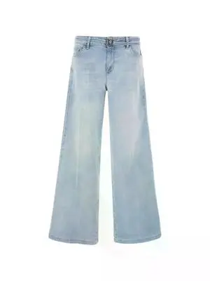 Liu Jo Faded Effect Wide-leg Jeans