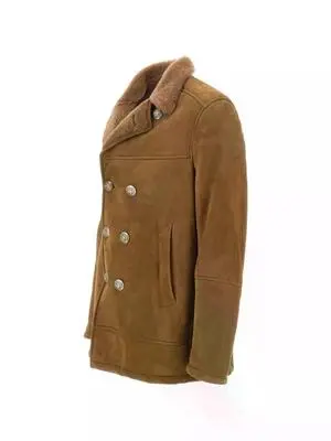 VOLFAGLI FIRENZE Double-breasted Merinillo Shearling Jacket