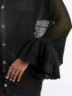 Junya Watanabe Patchwork Lace-knit Cardigan