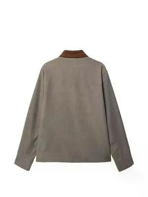 WOODBIRD Zip-up Corduroy Collar Jacket