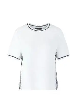 MARCCAIN Contrast Trim Short Sleeve Sweater