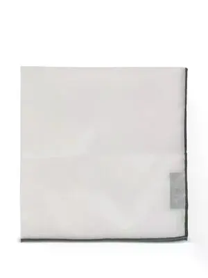 TOM FORD Contrast-trim Pocket Square - White